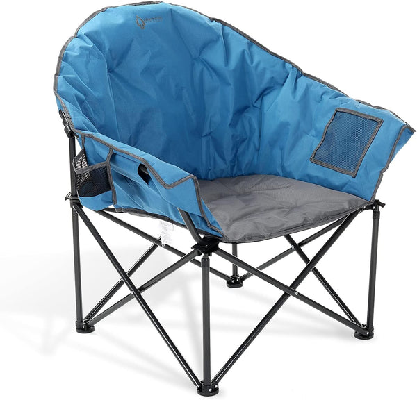 Oversized Heavy Duty Club Folding Camping Chair w External Pocket Arrowhead Outdoor